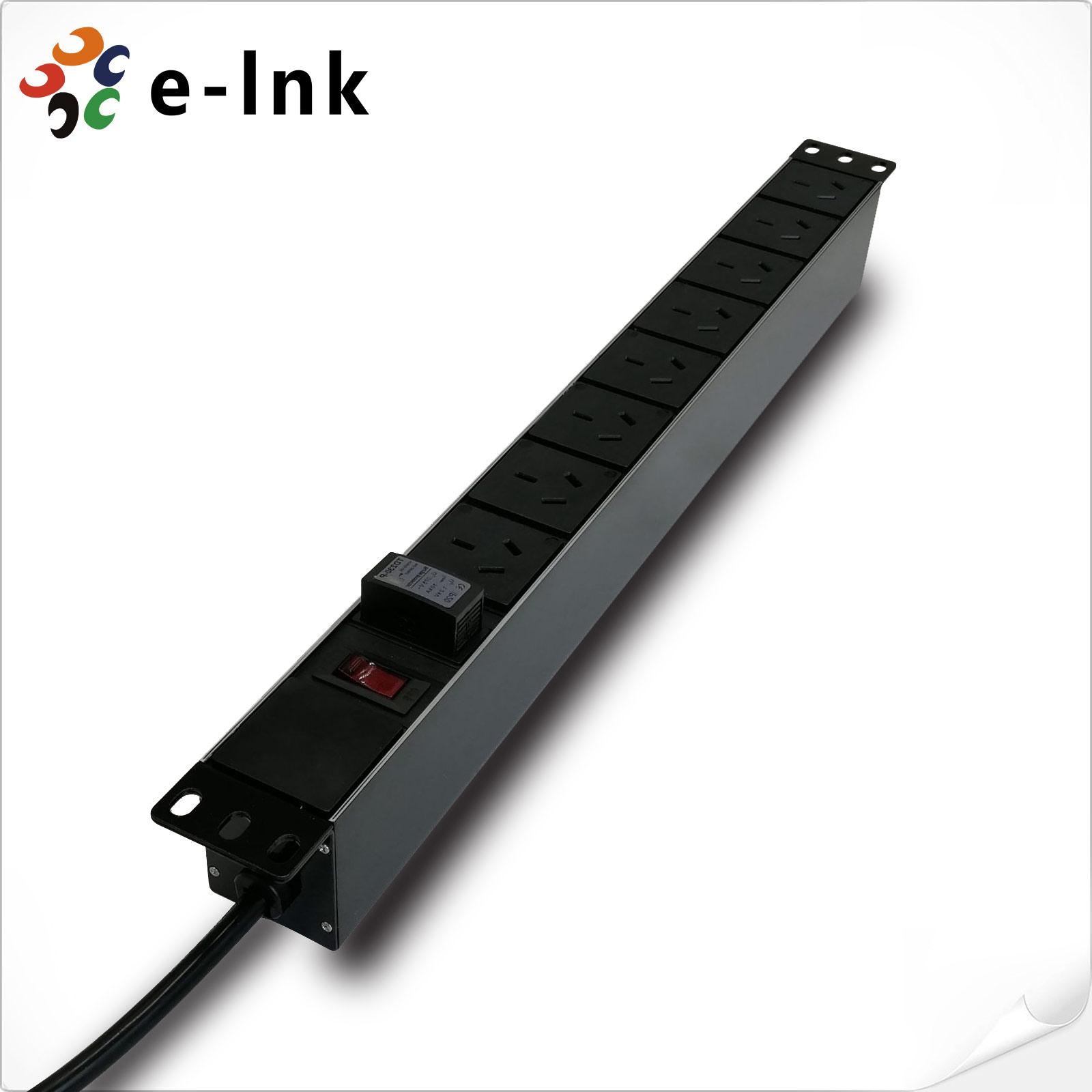 19 Inch 1U 8 Port Surge Protection Power Distribution Unit PDU - E-link China Technology Co., Ltd.