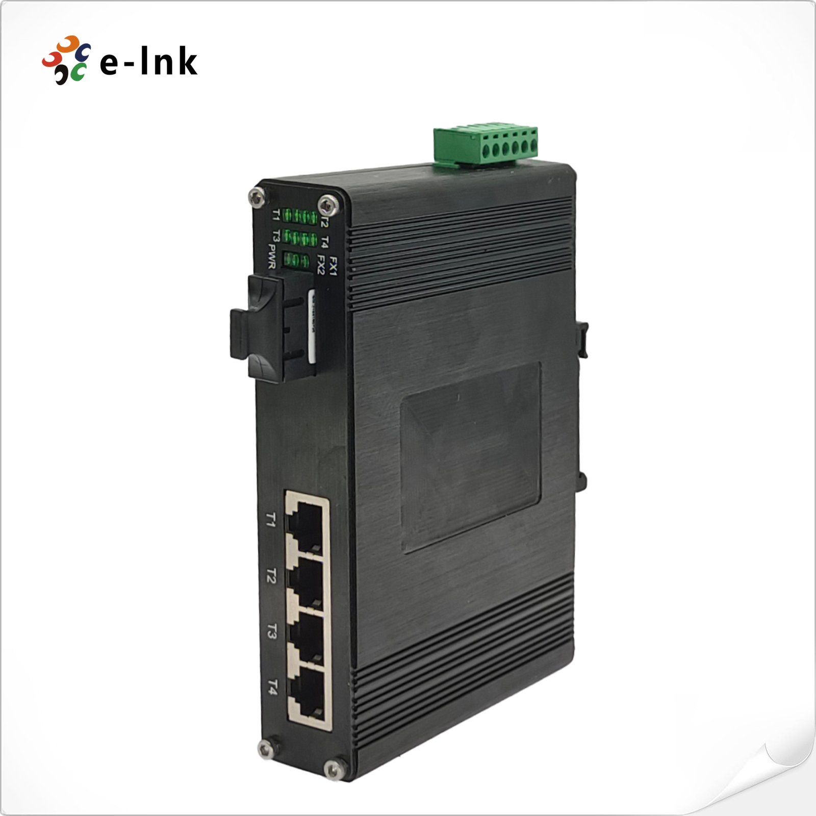 Industrial 4-port 10/100/BASE-T + 1-port 100BASE-FX Ethernet Switch - E-link China Technology Co ...