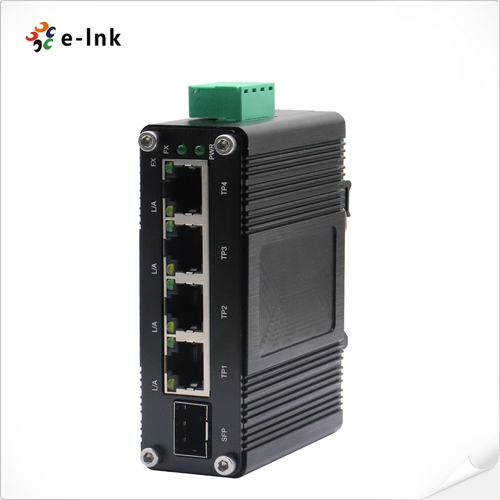 Mini Industrial 4-Port 10/100/1000/2500Base-T to 1-Port 10G SFP+ Fiber ...